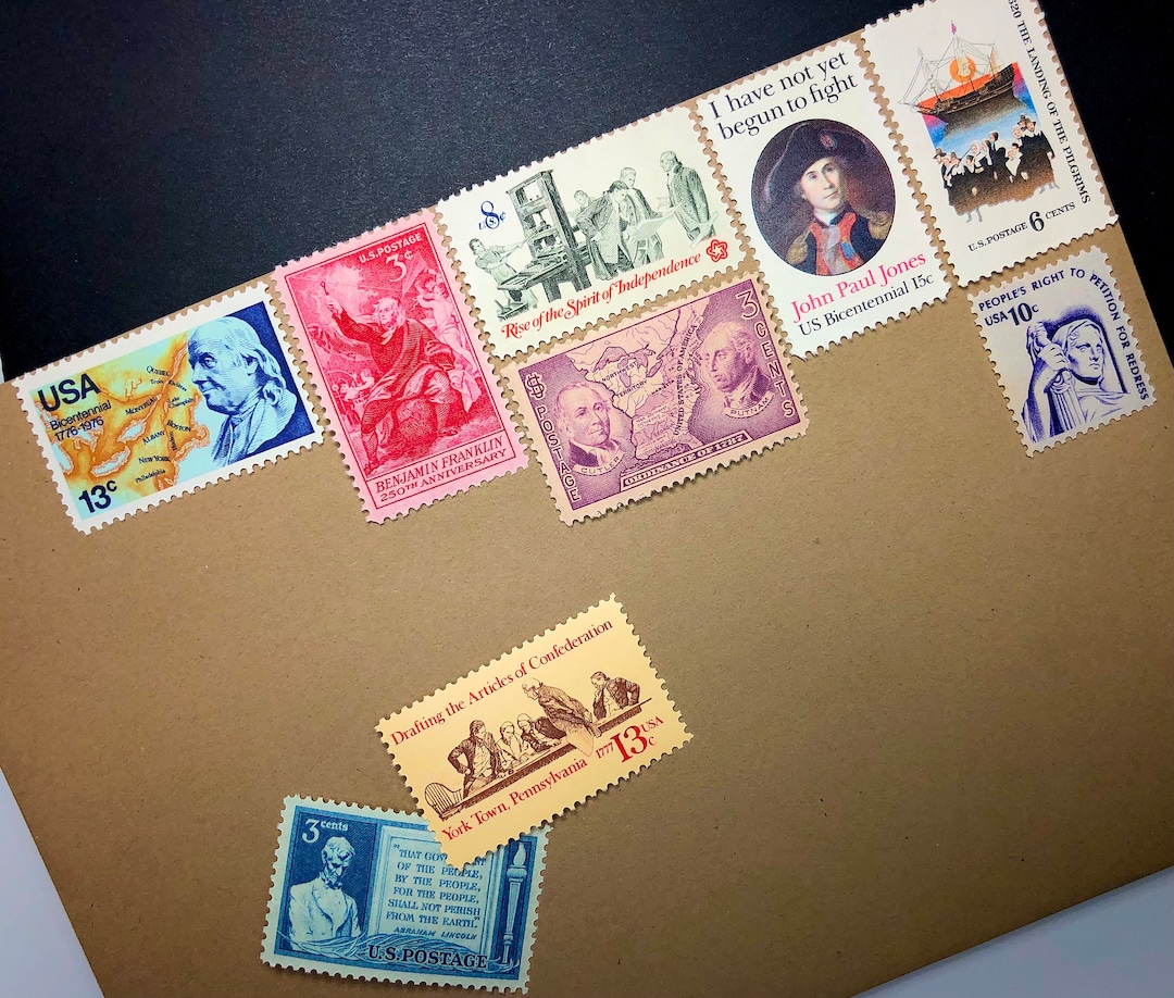 U.S. History in Vintage Postage Stamps! This Collection is Themed and ...