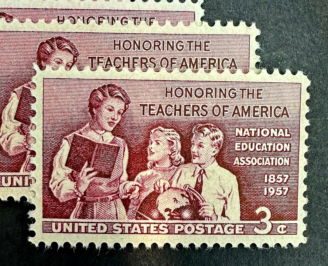 SCHOOL TEACHERS Issue, 17 Vintage U.S. Postage Stamps, Mint, Unused and ...
