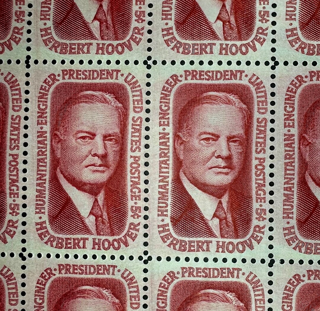 HERBERT HOOVER Vintage United States Postage Stamps, President Hoover ...