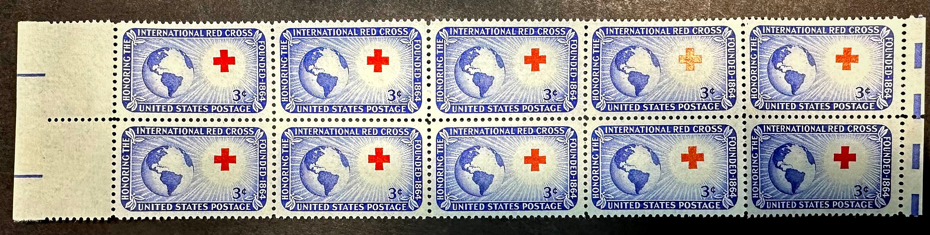 INTERNATIONAL RED CROSS Vintage U.S. Postage Stamp Set of 10 Mint ...