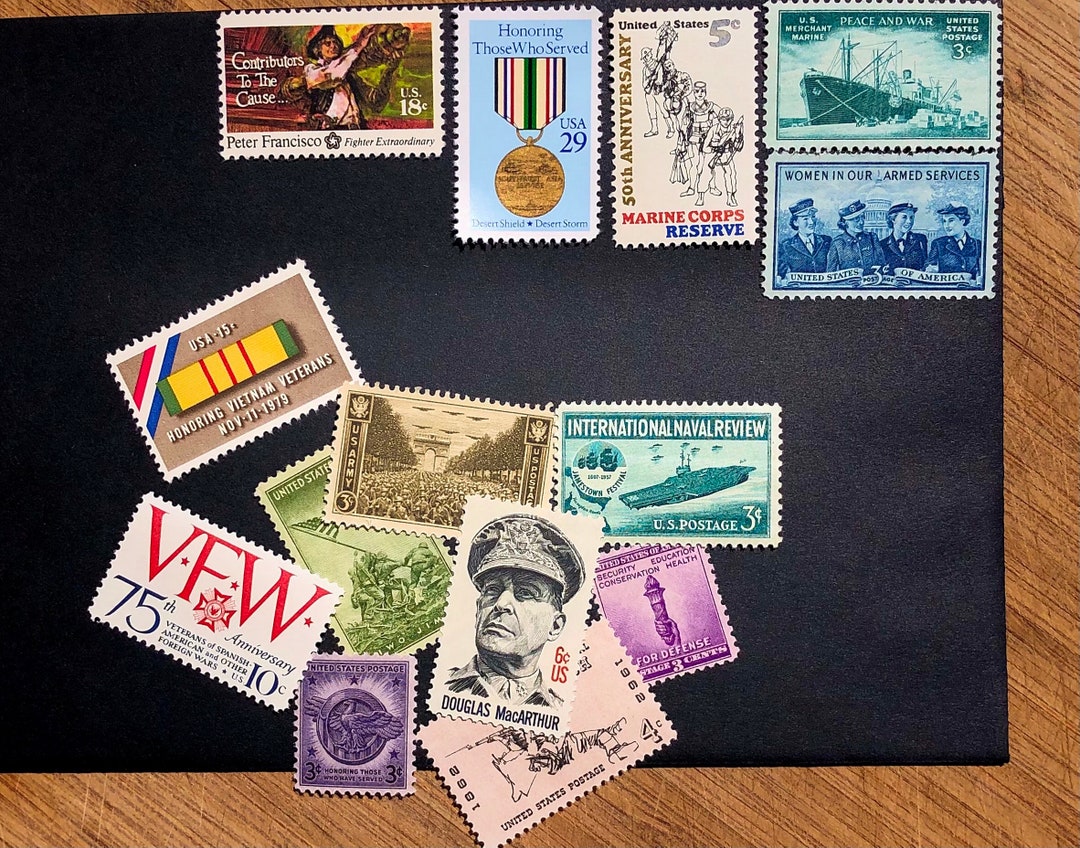 Armed Services Selection of Vintage Postage Stamps, Mint. Another ...