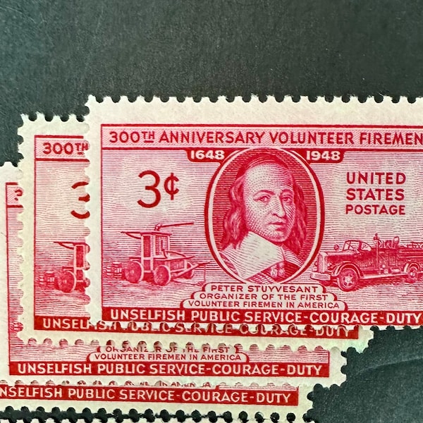 Fireman Stamp - Etsy