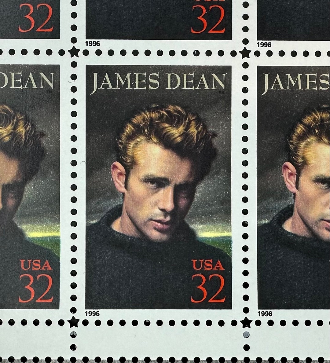 JAMES DEAN Rare, Mint, Unused Full Sheet of 20 Stamps, USPS Issue ...