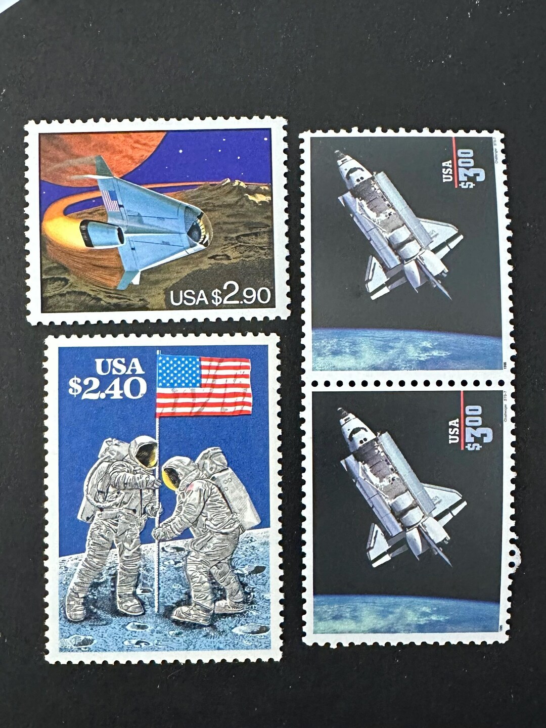 U.S. SPACE Collection of 4 United States Priority Stamps, Mint, Unused ...