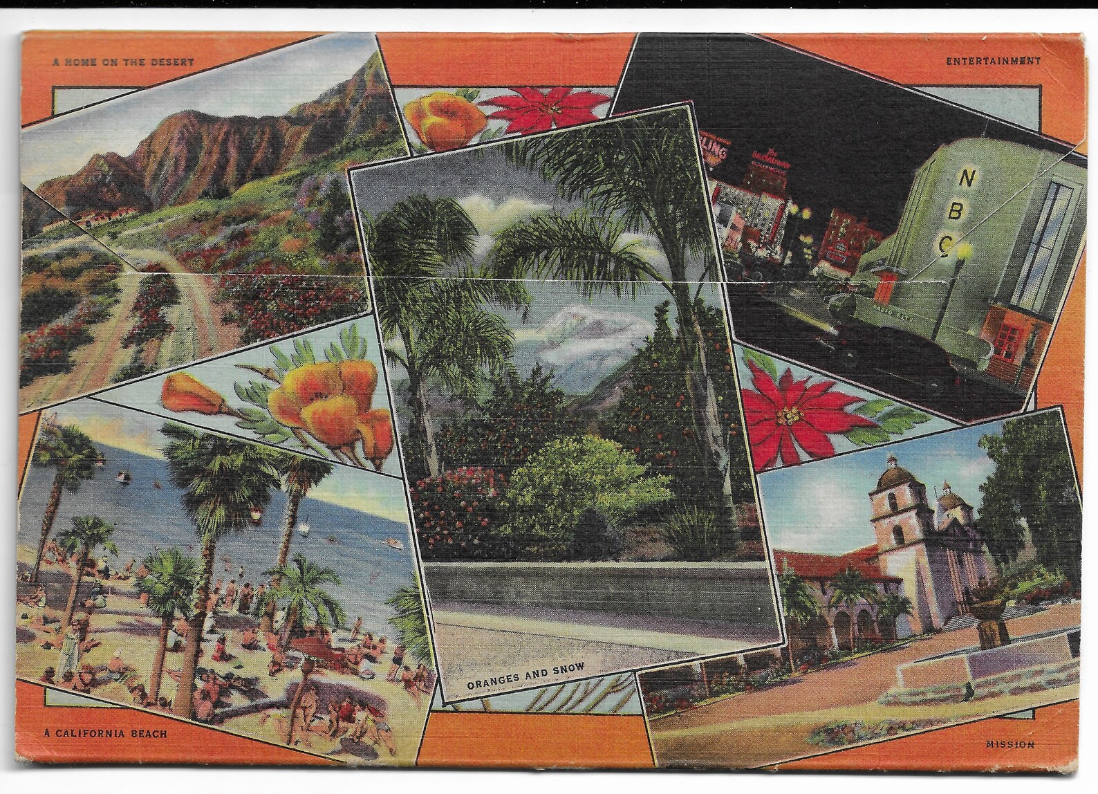 Vintage CALIFORNIA postcard series UNUSED in wonderful | Etsy