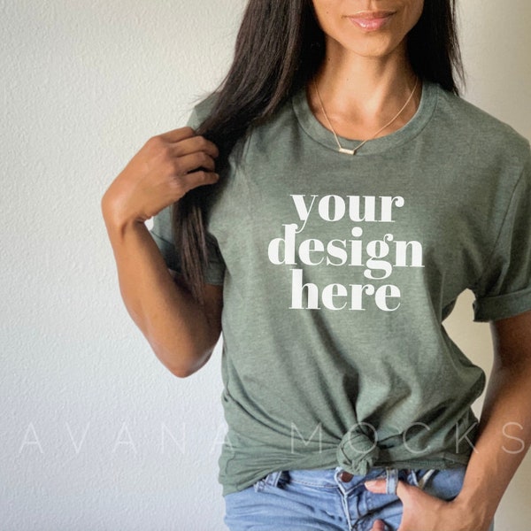 Heather Forest Green Shirt - Etsy