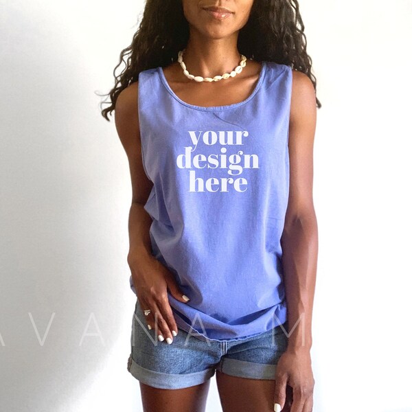 Comfort Colors Tank Mockup - Etsy