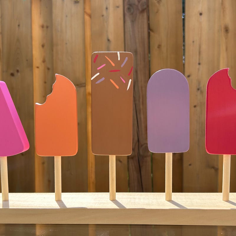 Wooden Popsicle - Etsy