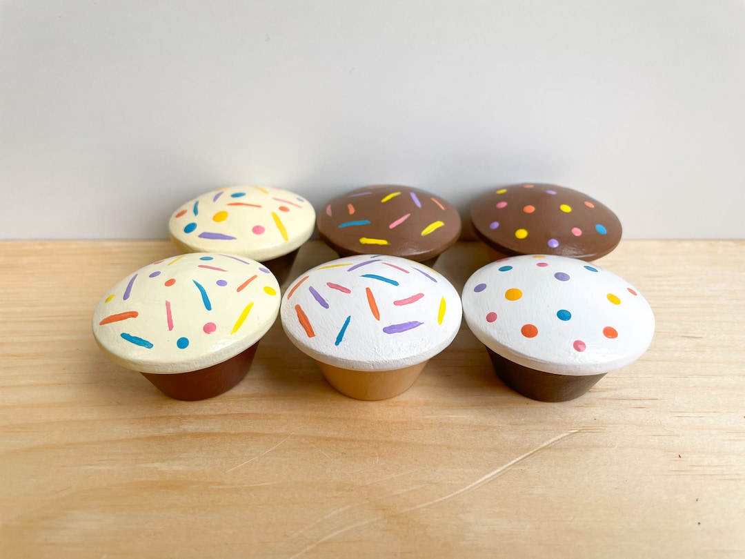 Wooden Cupcake Toy Pretend Play Food Birthday Cupcake Toy - Etsy