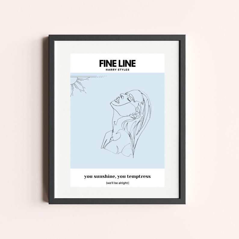 FINE LINE POSTER - Etsy
