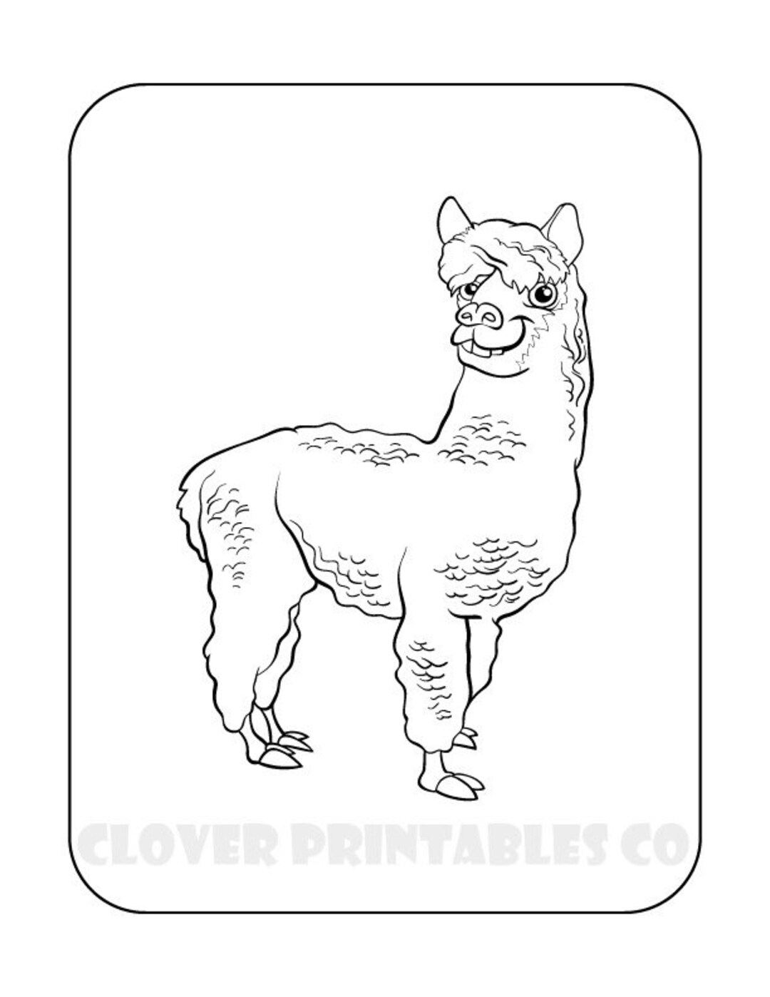 121 Unique and Cute Animal Coloring Pages for Kids and Adults Printable ...