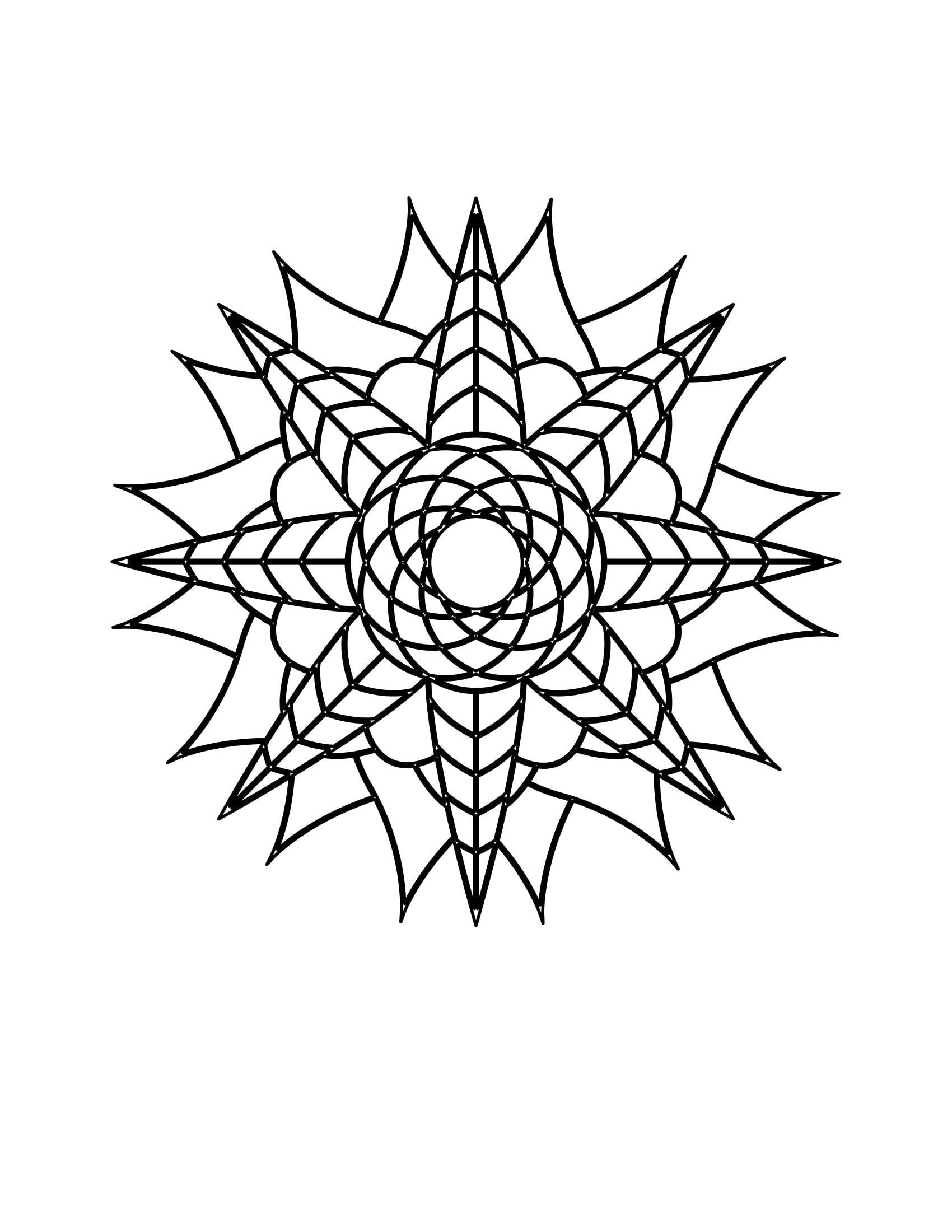 20 Beginner Mandala Coloring Pages for Kids an Adults Printable - Etsy