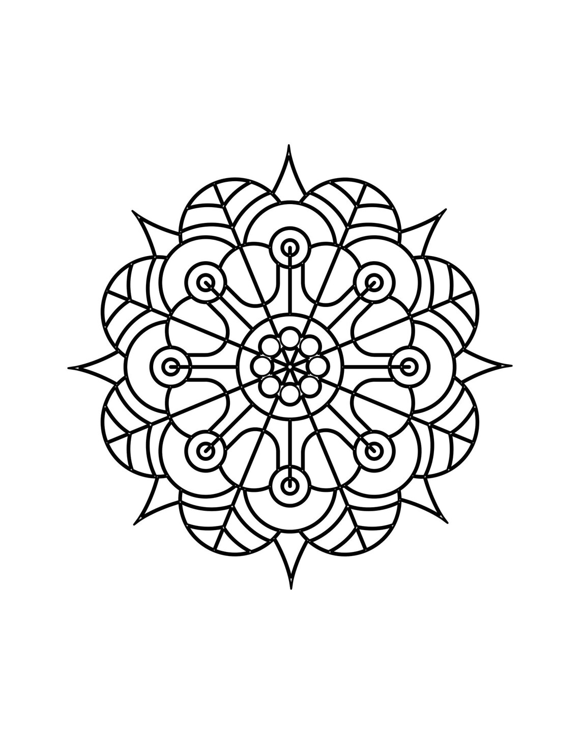 20 Beginner Mandala Coloring Pages for Kids an Adults Printable - Etsy