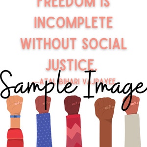 10 Inspirational Social Justice Digital Download Classroom Posters ...