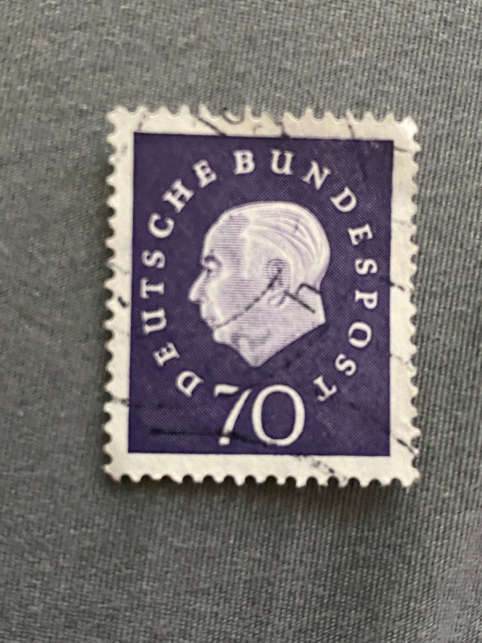 Heuss Deutsche Bundespost 5, 7, 10, 20, 70 STAMPS 1959 - Etsy.de