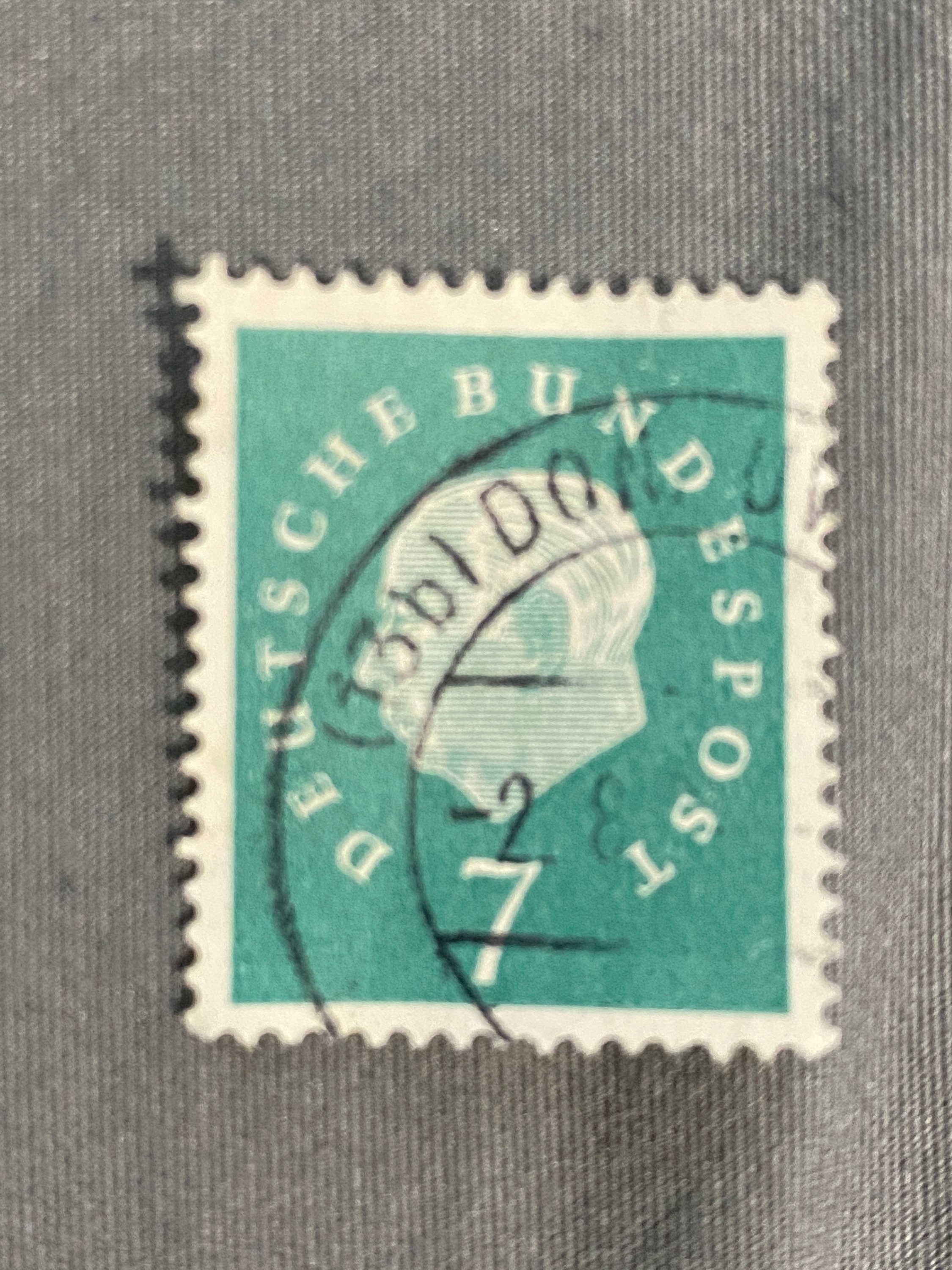 Heuss Deutsche Bundespost 5, 7, 10, 20, 70 STAMPS 1959 - Etsy.de