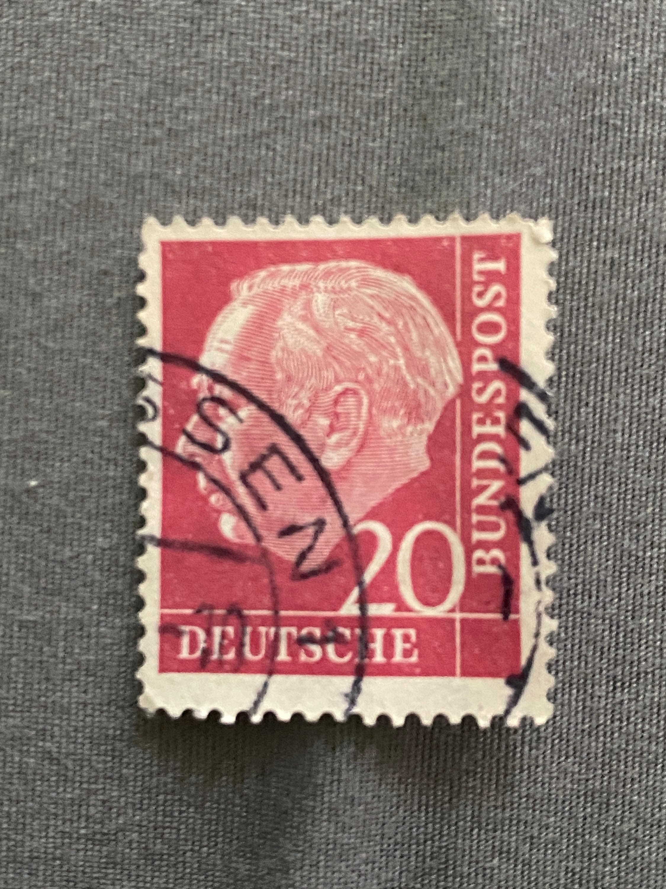 Heuss Deutsche Bundespost 5, 7, 10, 20, 70 STAMPS 1959 - Etsy.de