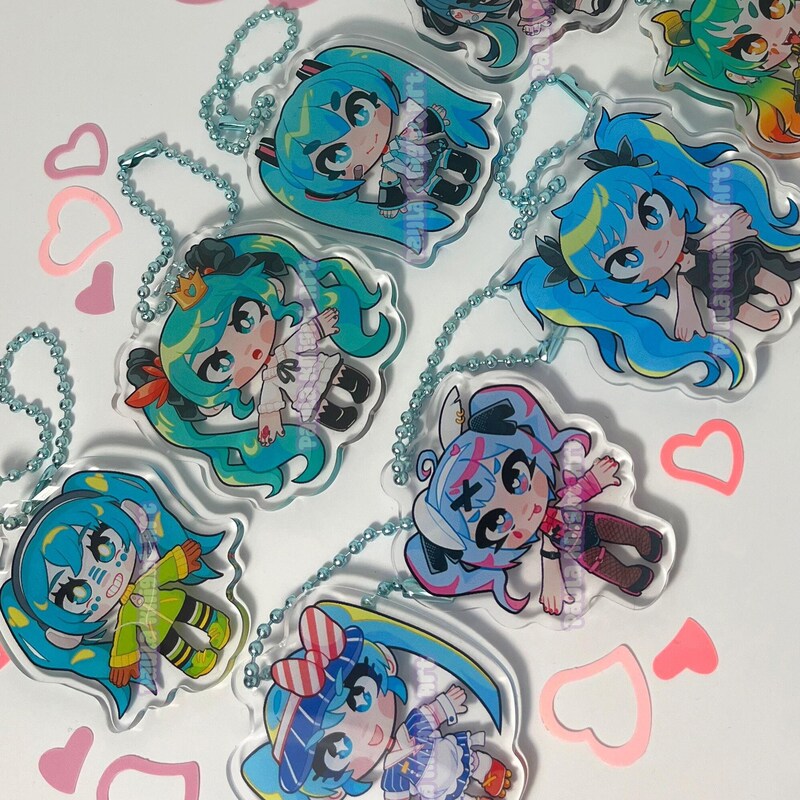 Hatsune Miku Keychains - Etsy