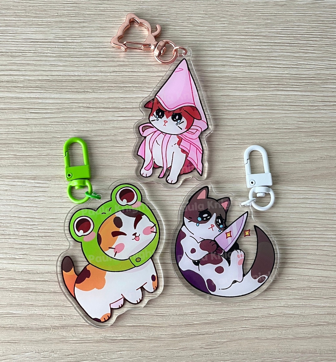 Silly Cats Meme Cats Acrylic Keychains - Etsy