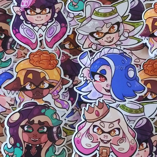 Pearl and Marina Splatoon 2 Sticker Set Splatoon Stickers - Etsy