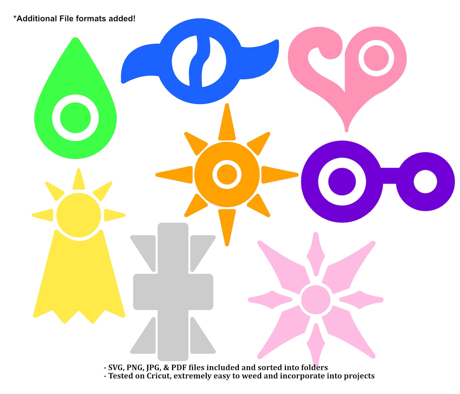 Digimon Anime Digidestined Crest: Courage Friendship Love Knowledge ...