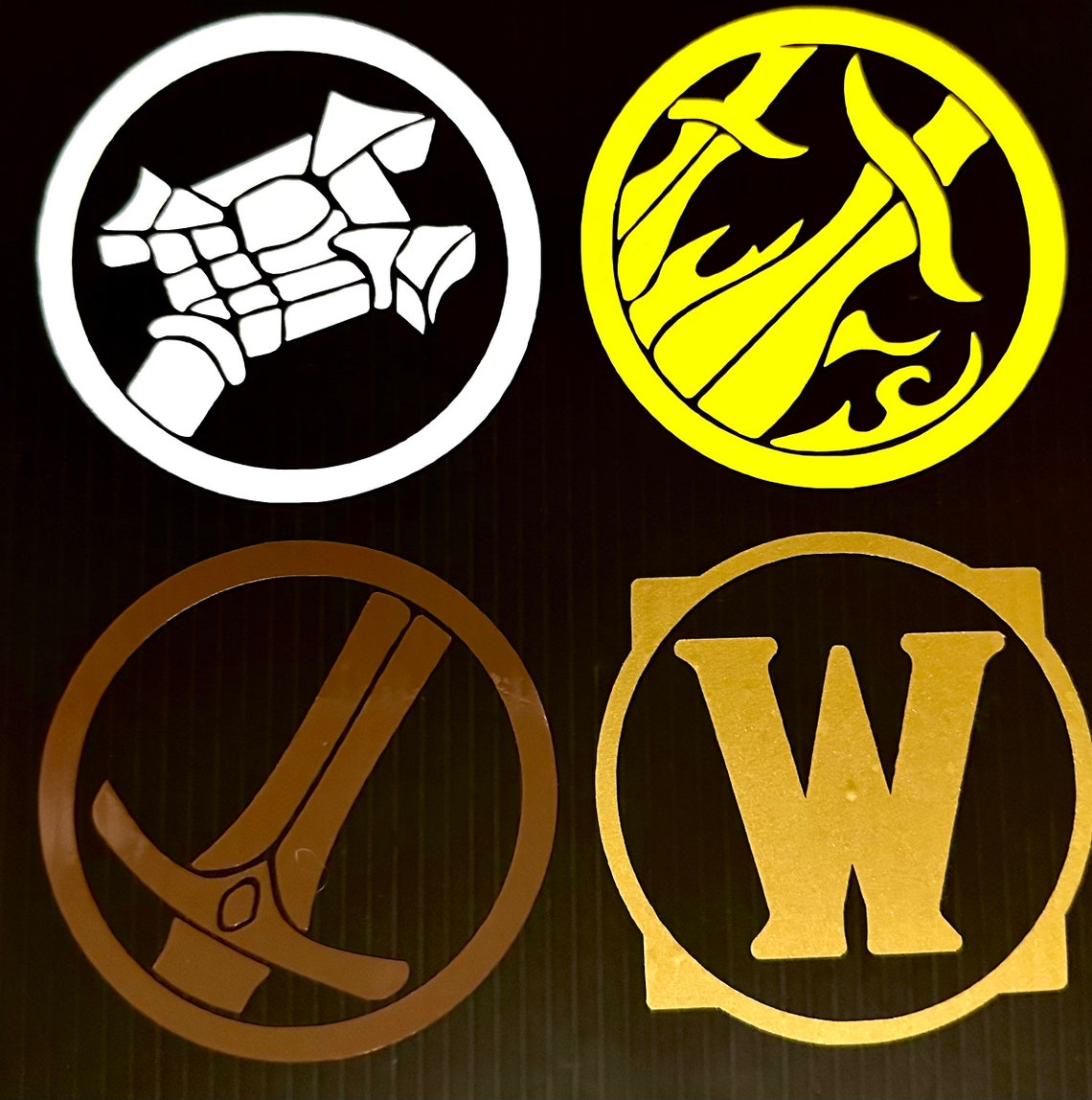 World of Warcraft Class Icon Decal Sticker 3 new - Etsy