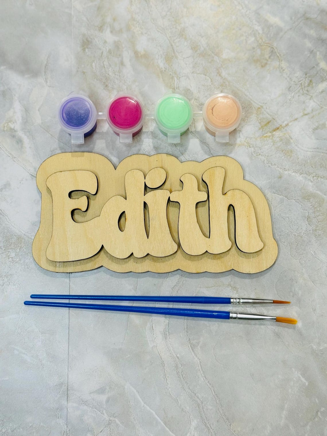 Paint Your Own Name | Wooden Art Kit | Paint Party | Birthday Activity ...