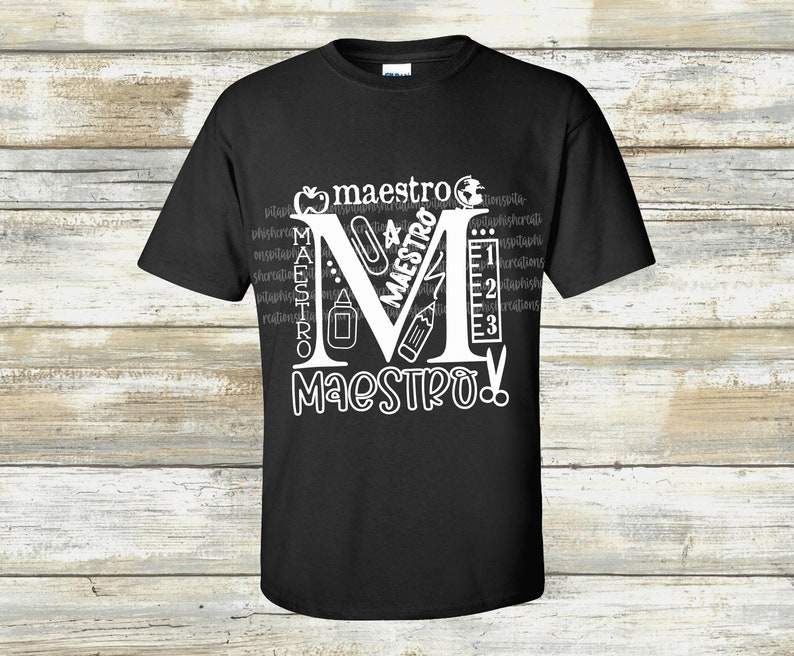 Maestro SVG | Teacher Shirts | Teacher Appreciation | Maestro Shirts ...