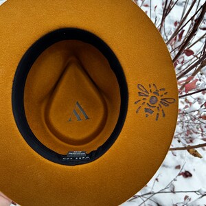 Hand Burned Wide Brim Hat Honey Bee - Etsy