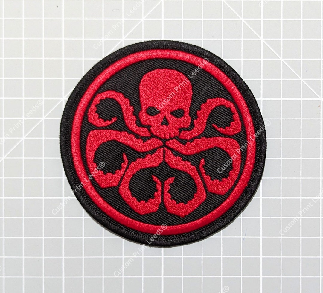 Captain America HYDRA Evil Villain Patch - Iron on Available Comics ...