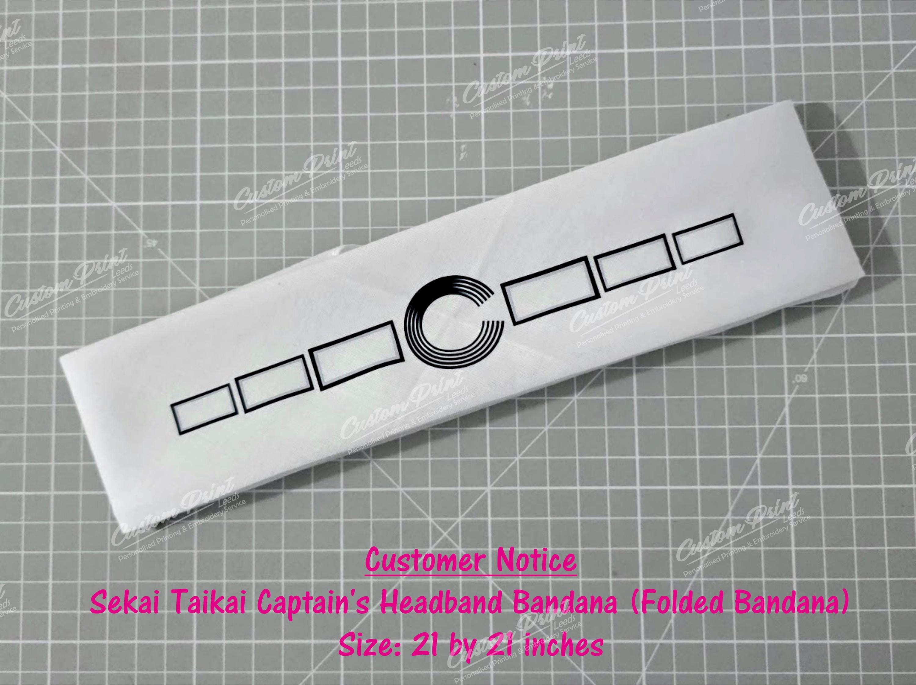 Cobra Kai's Sekai Taikai Captain's Headband Bandanna (folded Bandanna) - Check It Out ! - Etsy UK