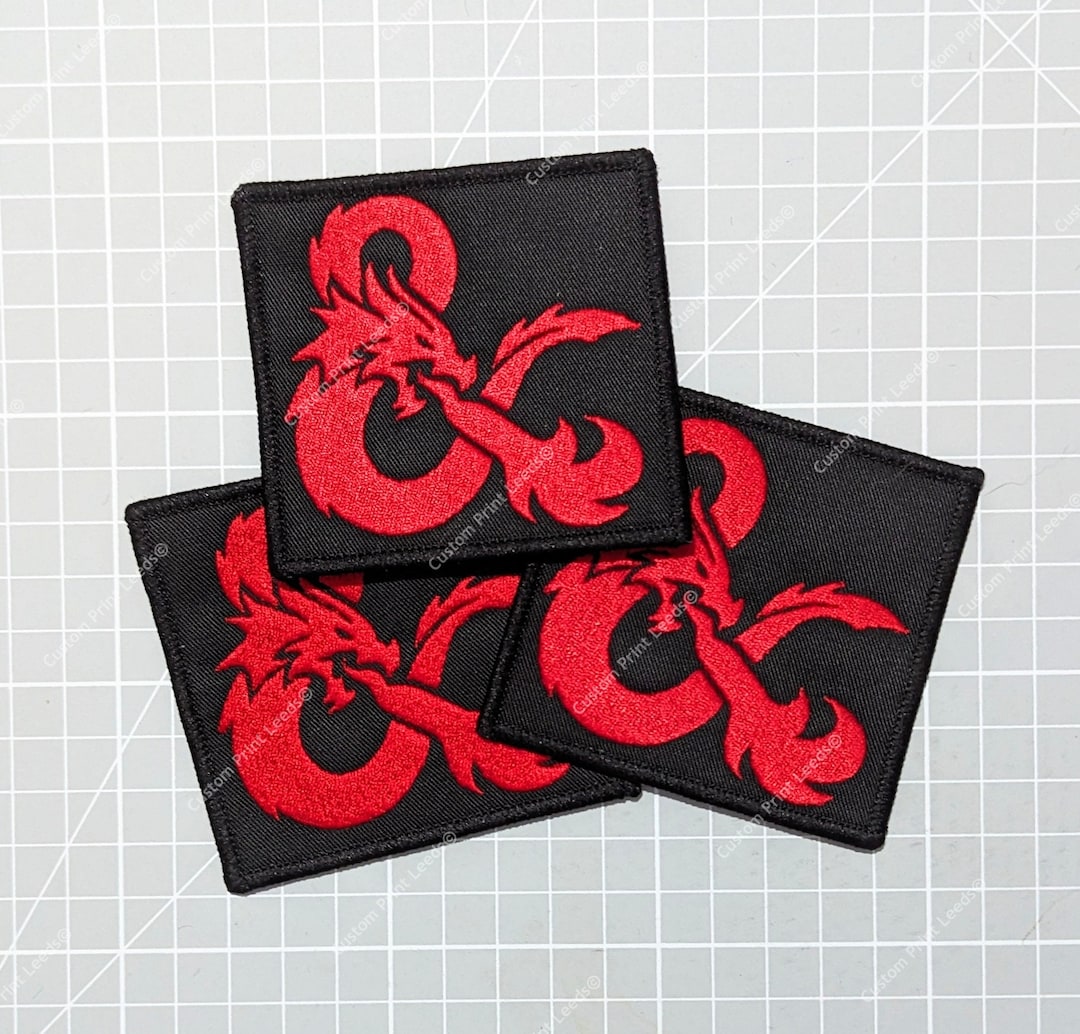 X1 Small Dungeons & Dragons Embroidered Logo Patch - Dnd, 80's Retro ...