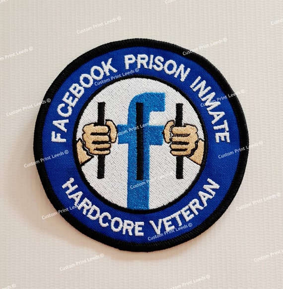 Facebook / FB Jail Funny Joke Novelty Embroidered Badge / - Etsy UK