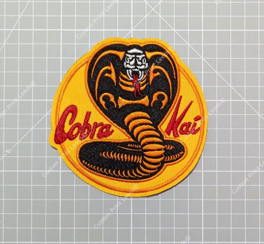 Cobra Kai/ Karate Kids Retro Embroidered Red Jacket Patch 1980's Film ...