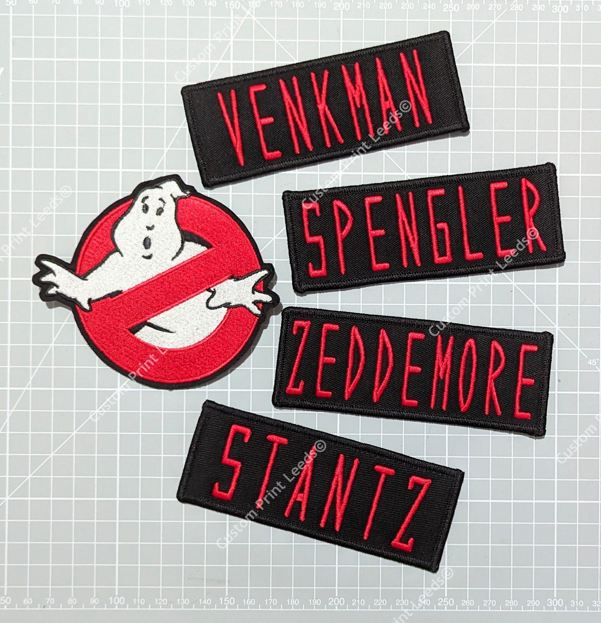 Ghostbusters Name Tag and Logo Set for Costum's, Cosplay, Halloween - Iron on Available - Etsy ...