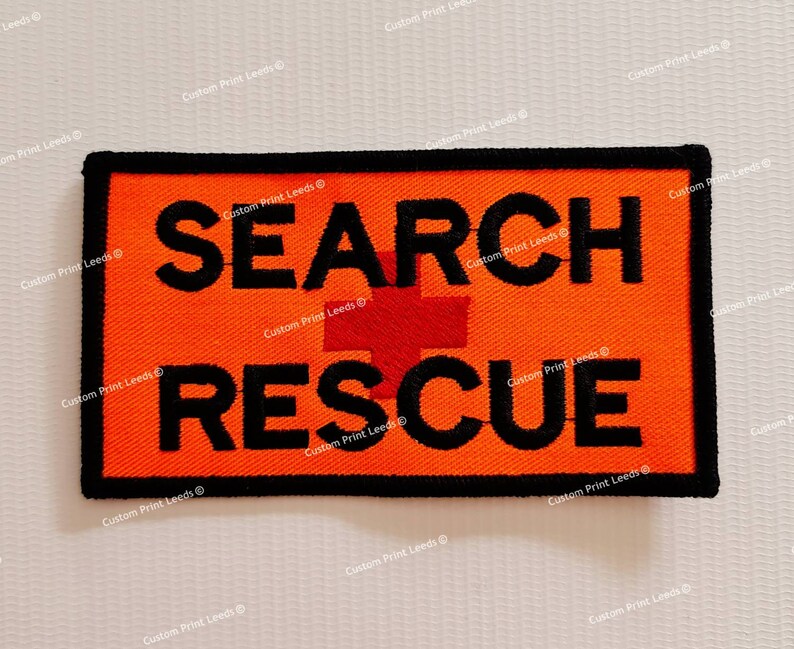 Search and Rescue Uniform 4.5 Inch Embroidered Patch Safty - Etsy