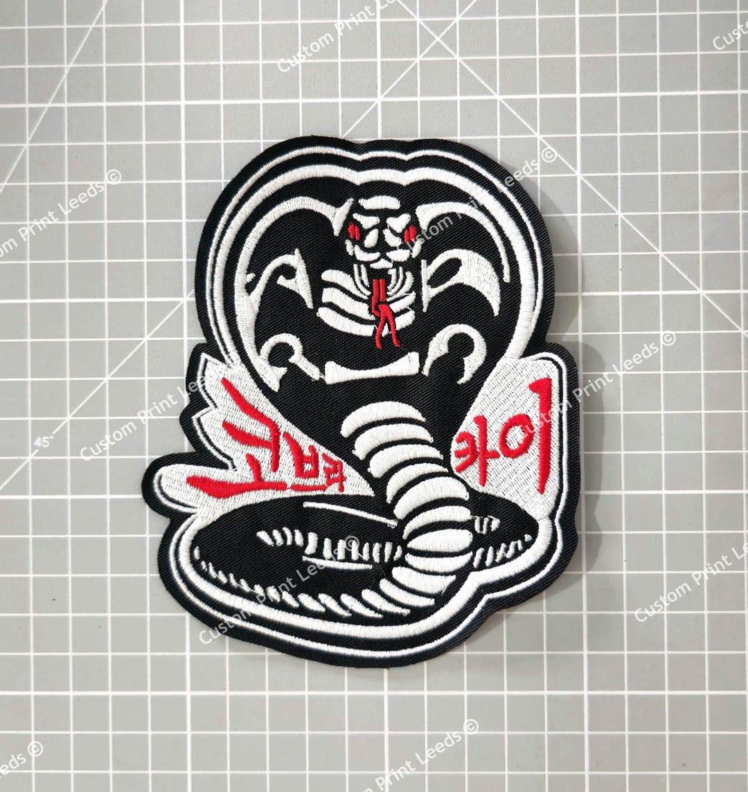Cobra Kai Embroidered Patch - Karate Kid Cosplay - Iron on Available ...