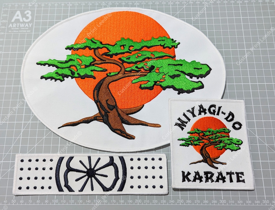 Karate Kid 1984 Miyagi Do Karate Embroidered Patch Set 3 - Cobra Kai ...
