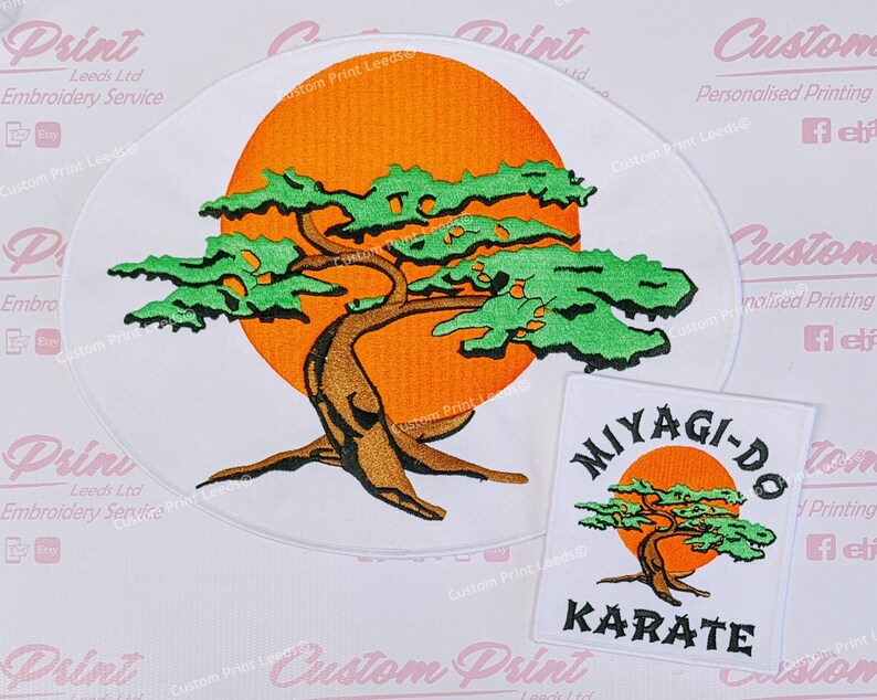 Karate Kid 1984 Miyagi Do Karate Embroidered Patch Set Cobra - Etsy