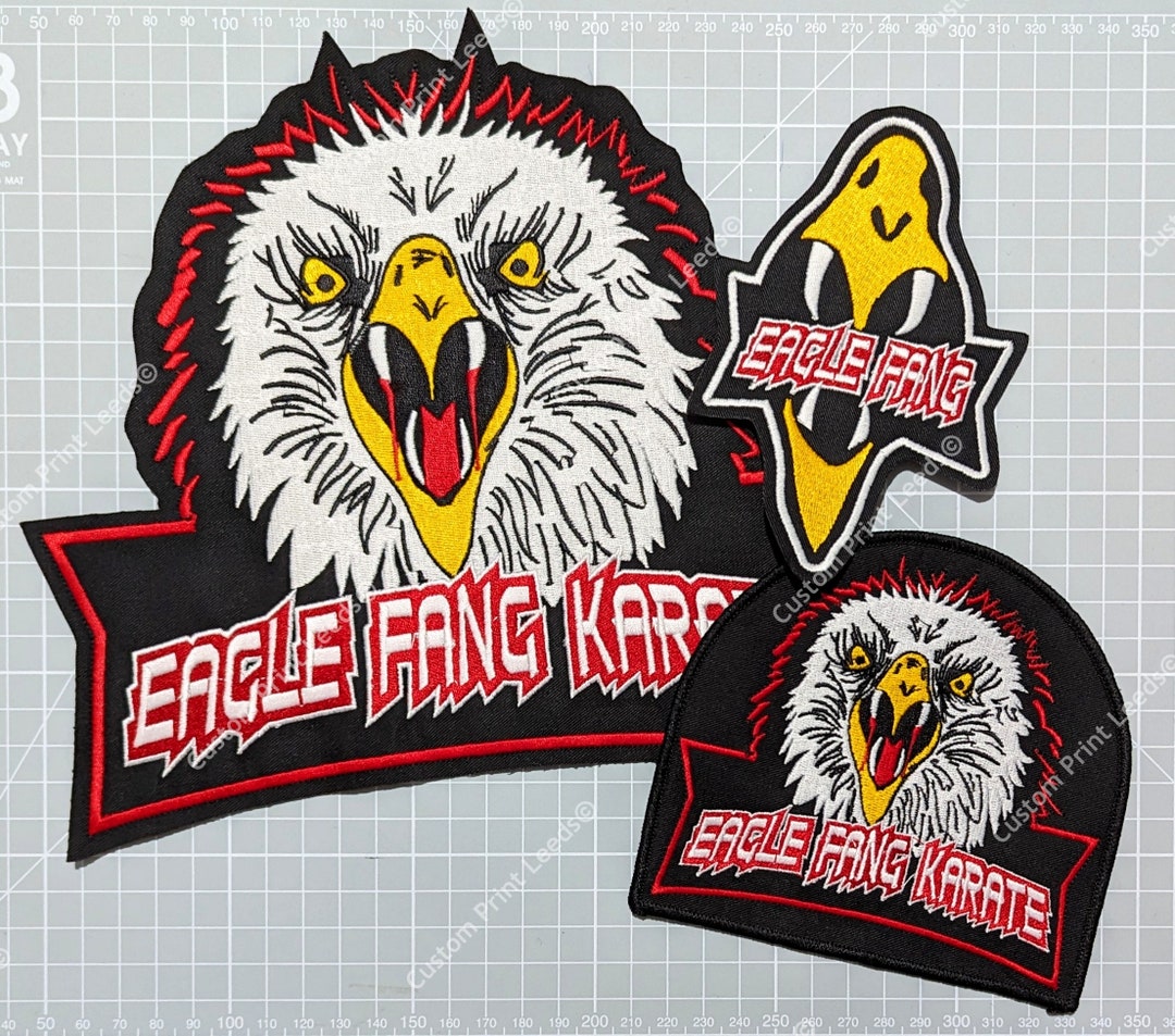 Cobra Kai Eagle Fang Embroidered Patch Set – Iron on Available - Etsy