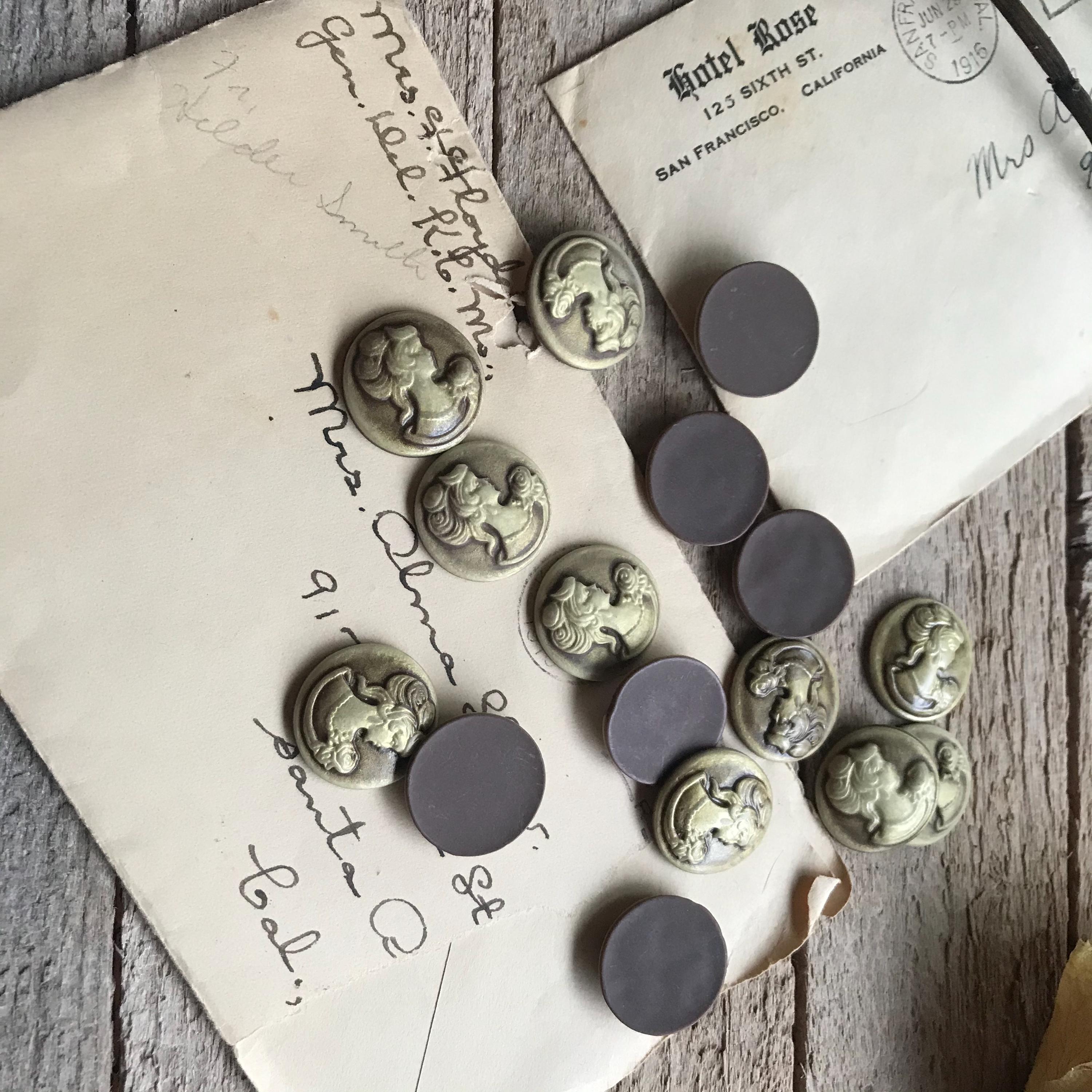 Victorian Style Acrylic Flat Back Cameos - Etsy