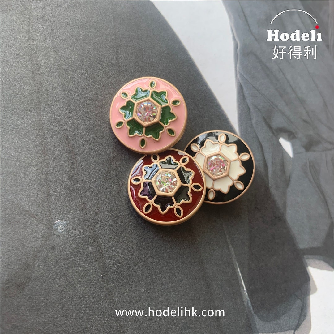18/21/25mm Metal Shank Buttons for Haute Couture Jacket Shirt Skirt ...