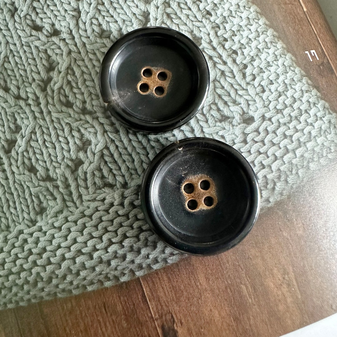 15/18/20mm Black Genuine Horn Buttons, Shirt Skirt Suit Coat Suit Dress ...