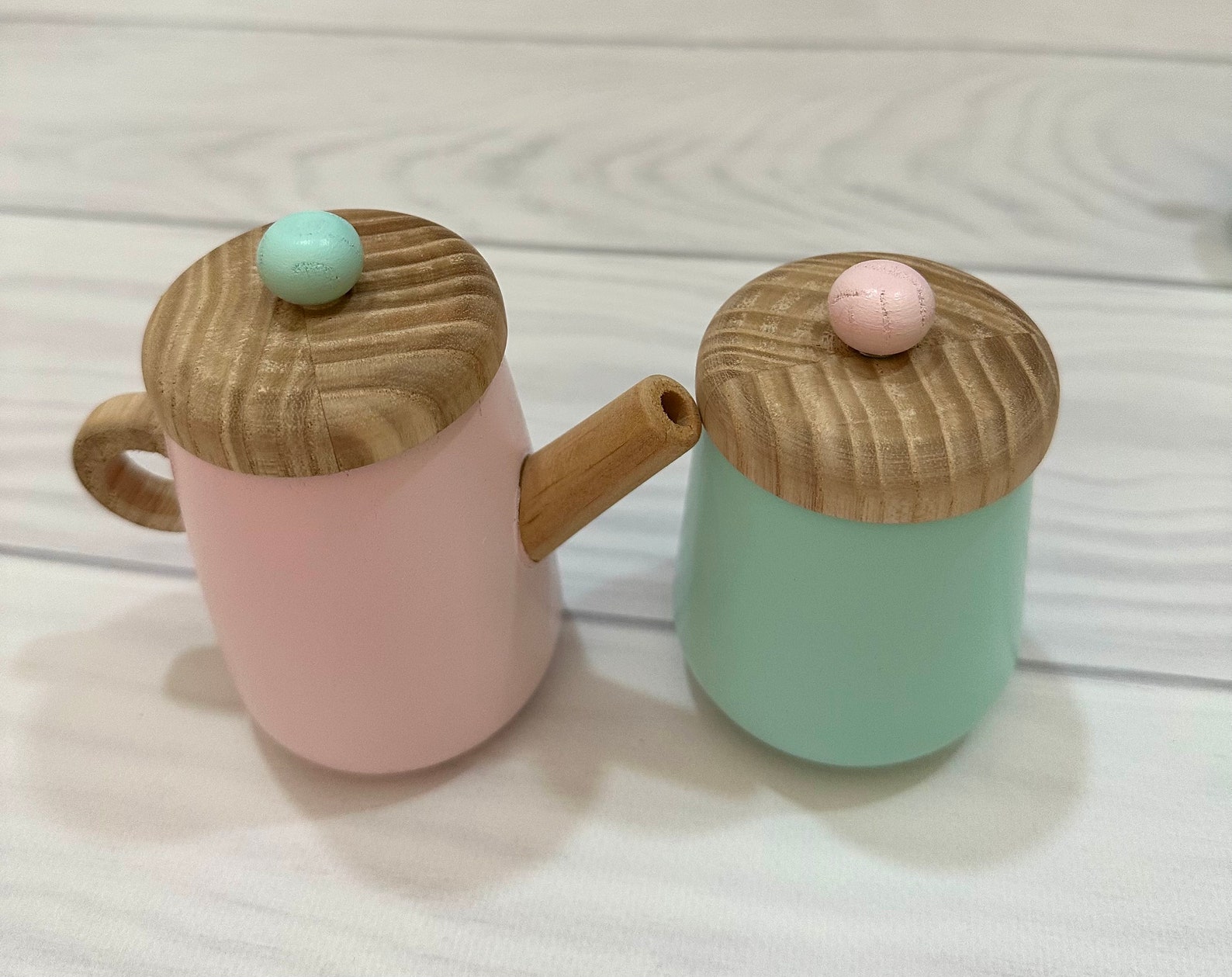 Wooden Tea Set Toy Pretend Play Tea Set Kids Wooden Toys - Etsy