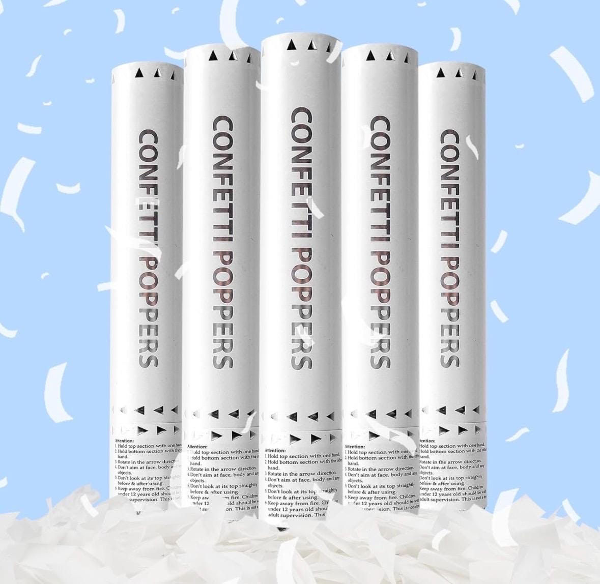 White Confetti Cannon,water Soluble Rice Paper for Wedding ...