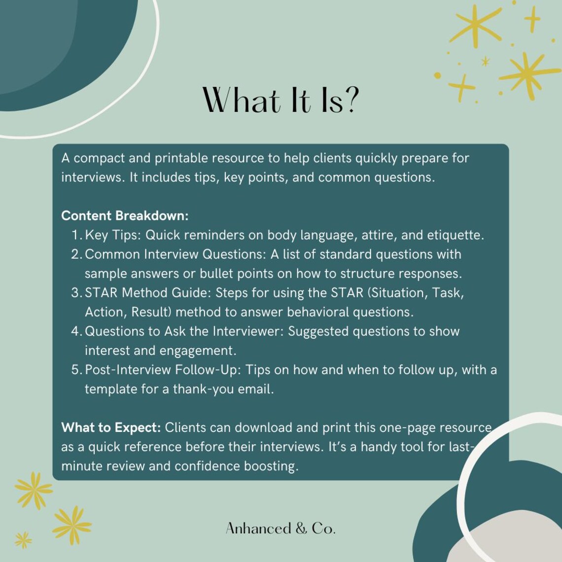 Interview Prep Cheat Sheet: STAR Method Guide (digital Download) - Etsy