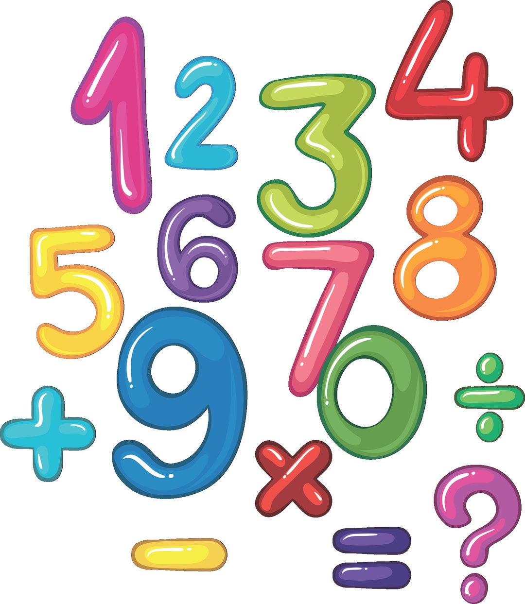 Maths Numbers Image Digital Download PNG Format - Etsy