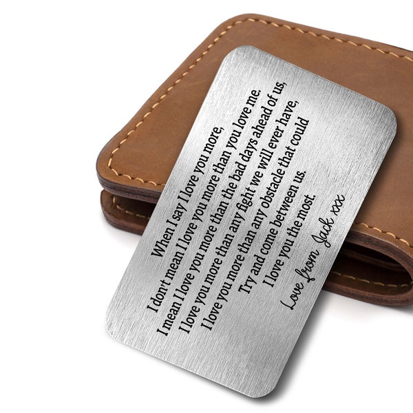 Metal Wallet Card - Etsy