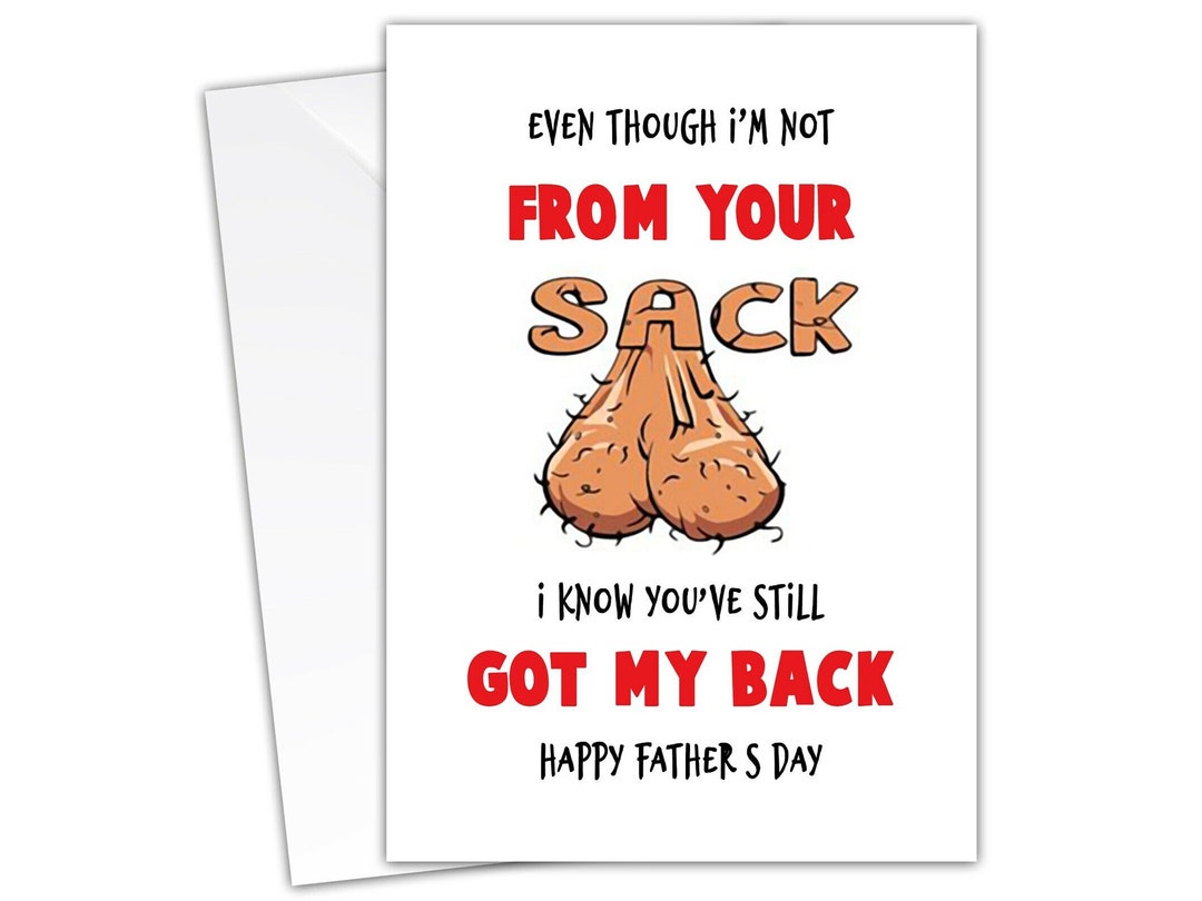 Funny Fathers Day Card I Know You Have My Back for Step Dad From Son ...