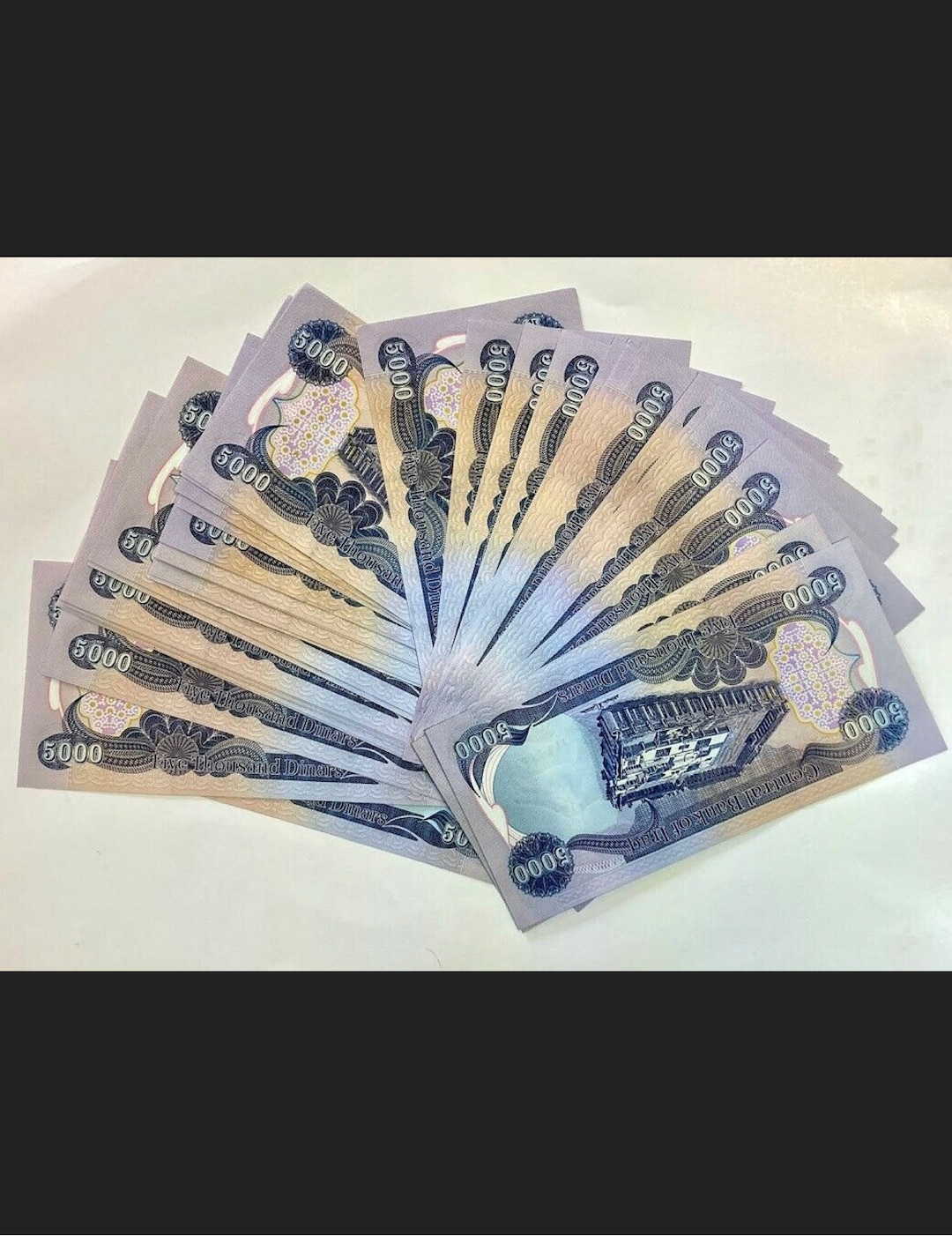 Collectible Banknotes 10 Pcs X 5,000 IQD Authentic Iraqi Dinar ...